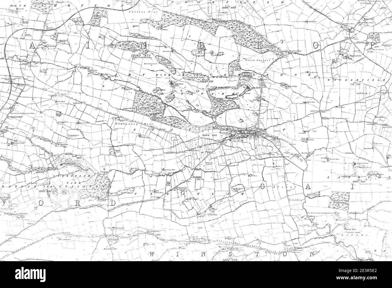 Map of durham Black and White Stock Photos & Images - Alamy