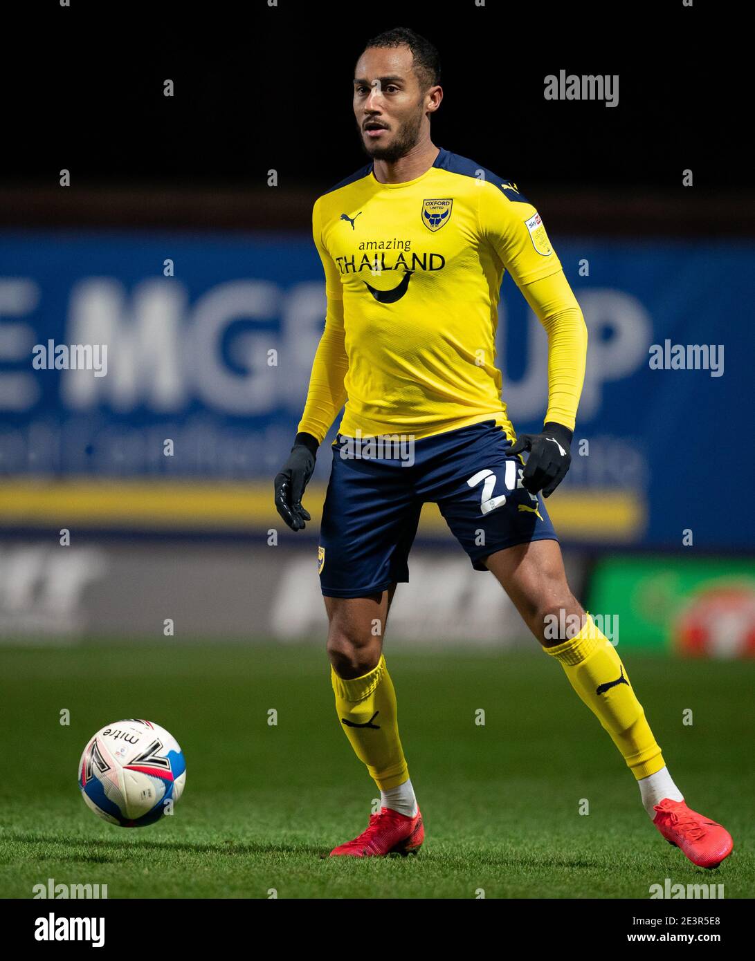 Jordan Obita of Oxford United during the EFL 'Papa John's' Trophy ...