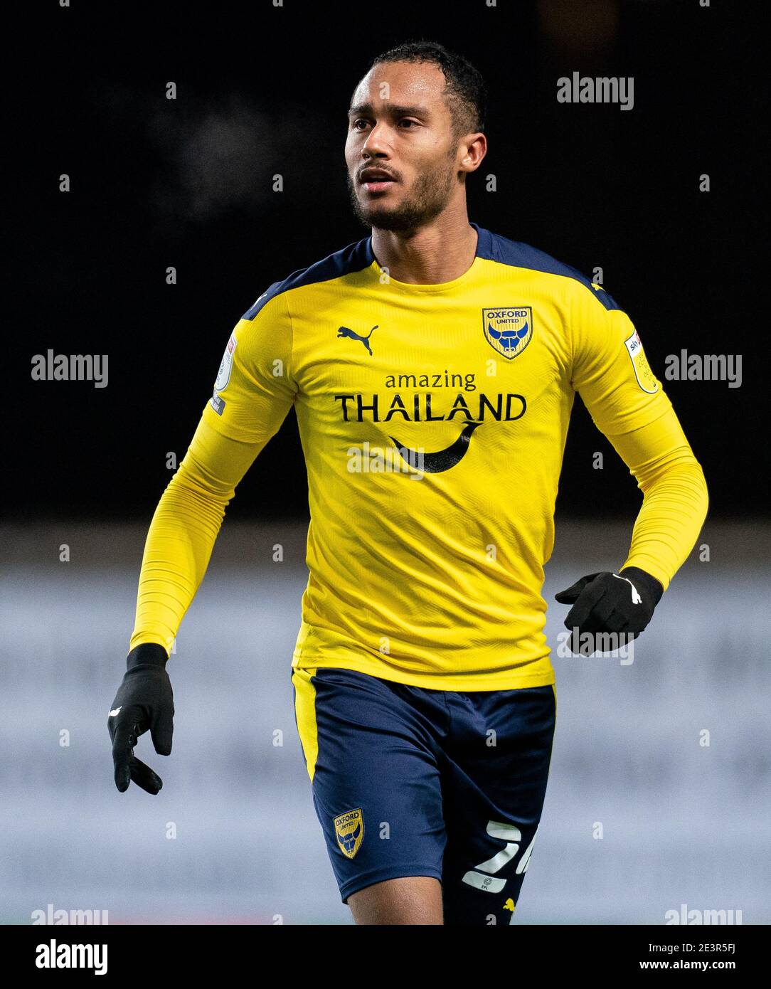 Jordan Obita of Oxford United during the EFL 'Papa John's' Trophy ...