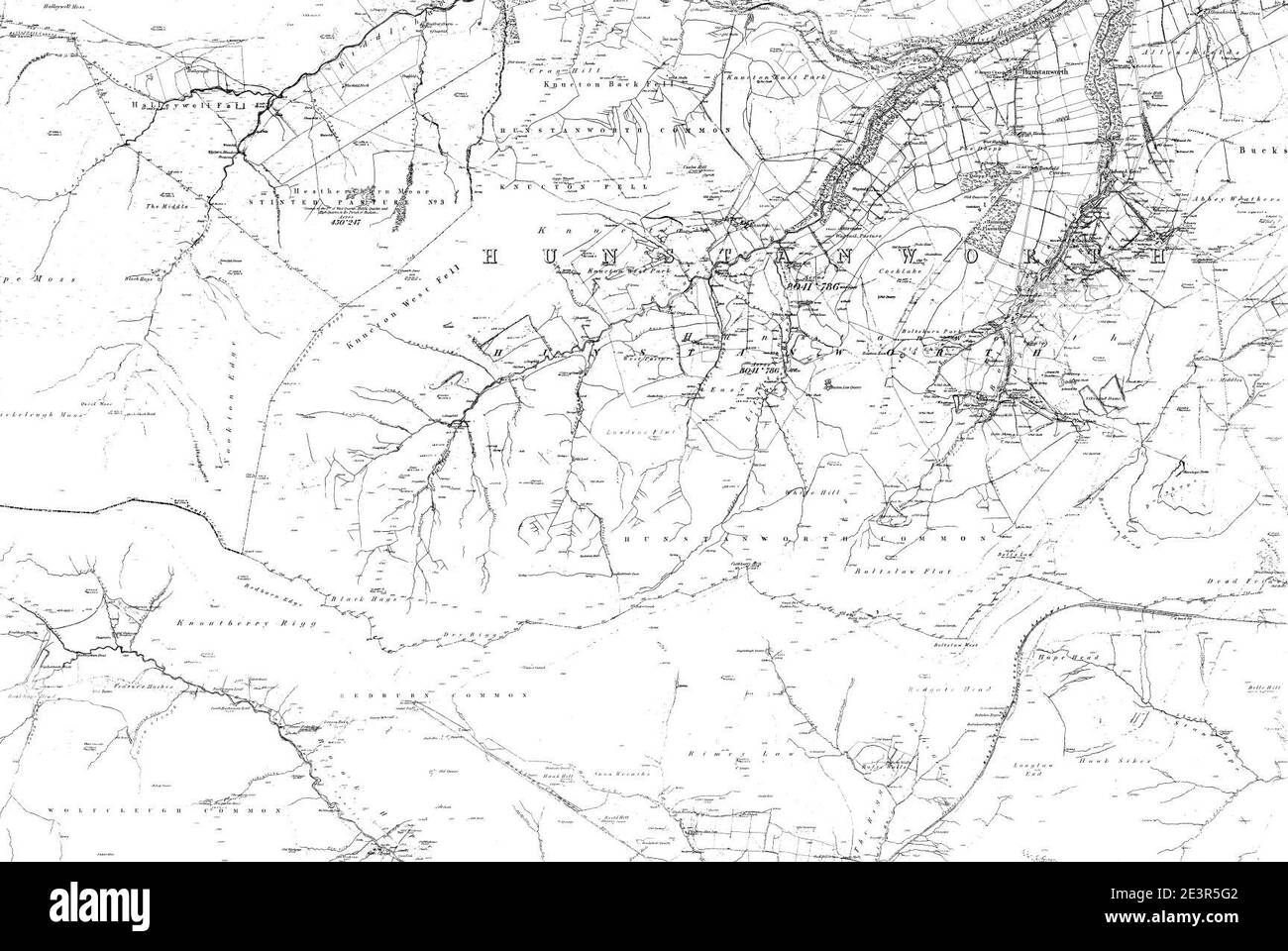 Map of Durham Sheet 016, Ordnance Survey, 1857-1867 Stock Photo - Alamy