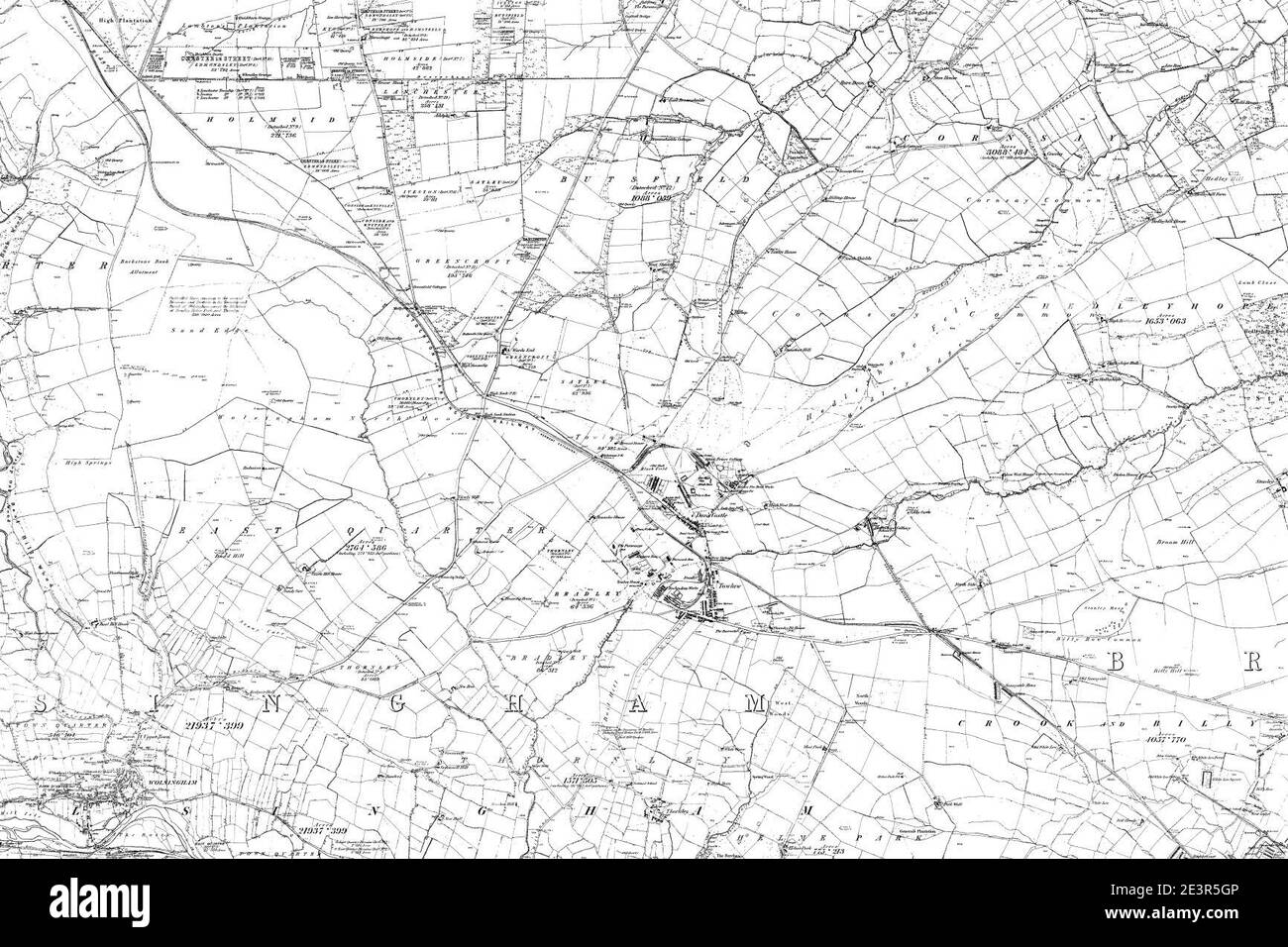 Durham map Black and White Stock Photos & Images - Alamy