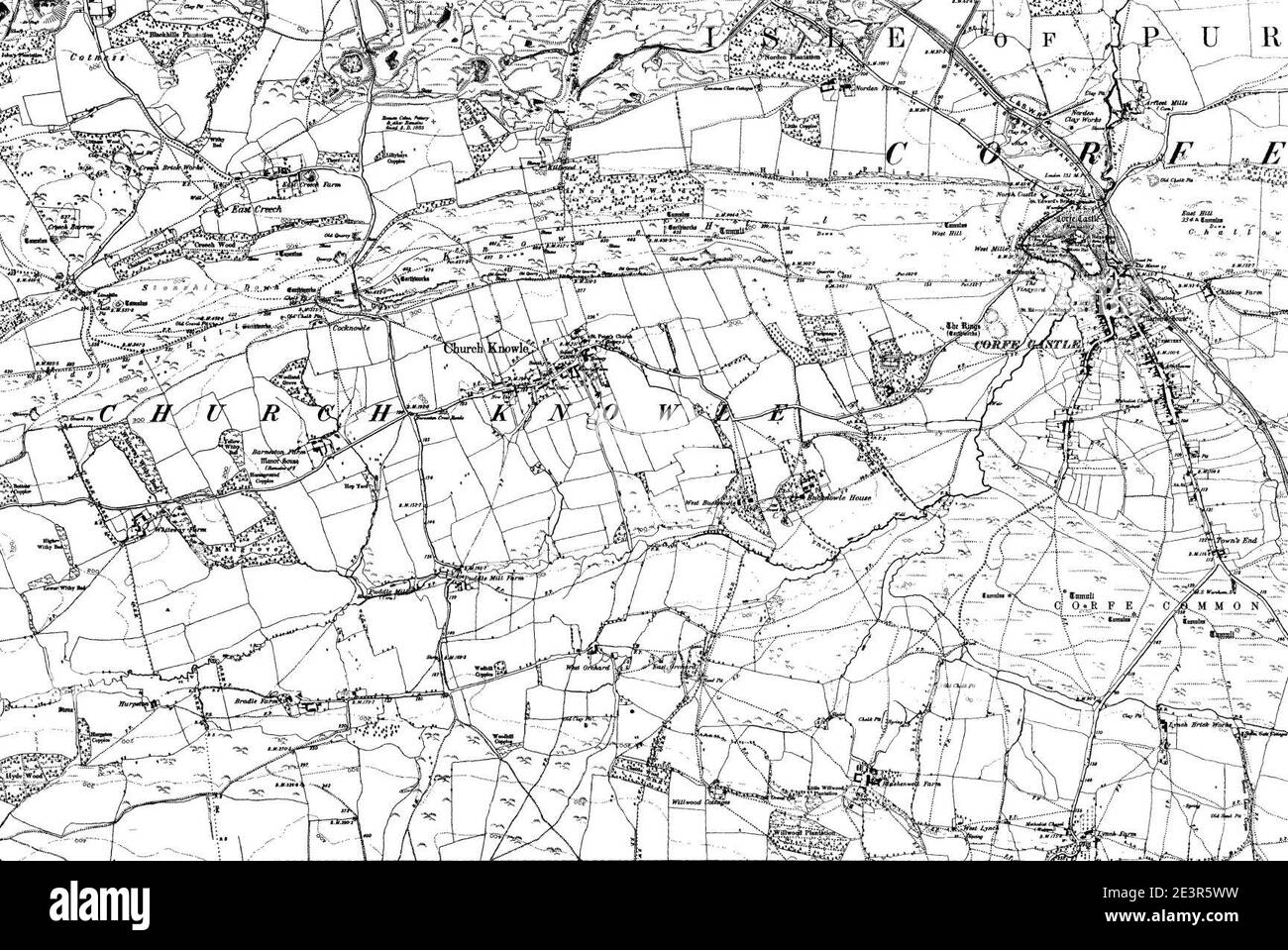 Map of Dorset OS Map name 056-NW, Ordnance Survey, 1888-1892 Stock ...