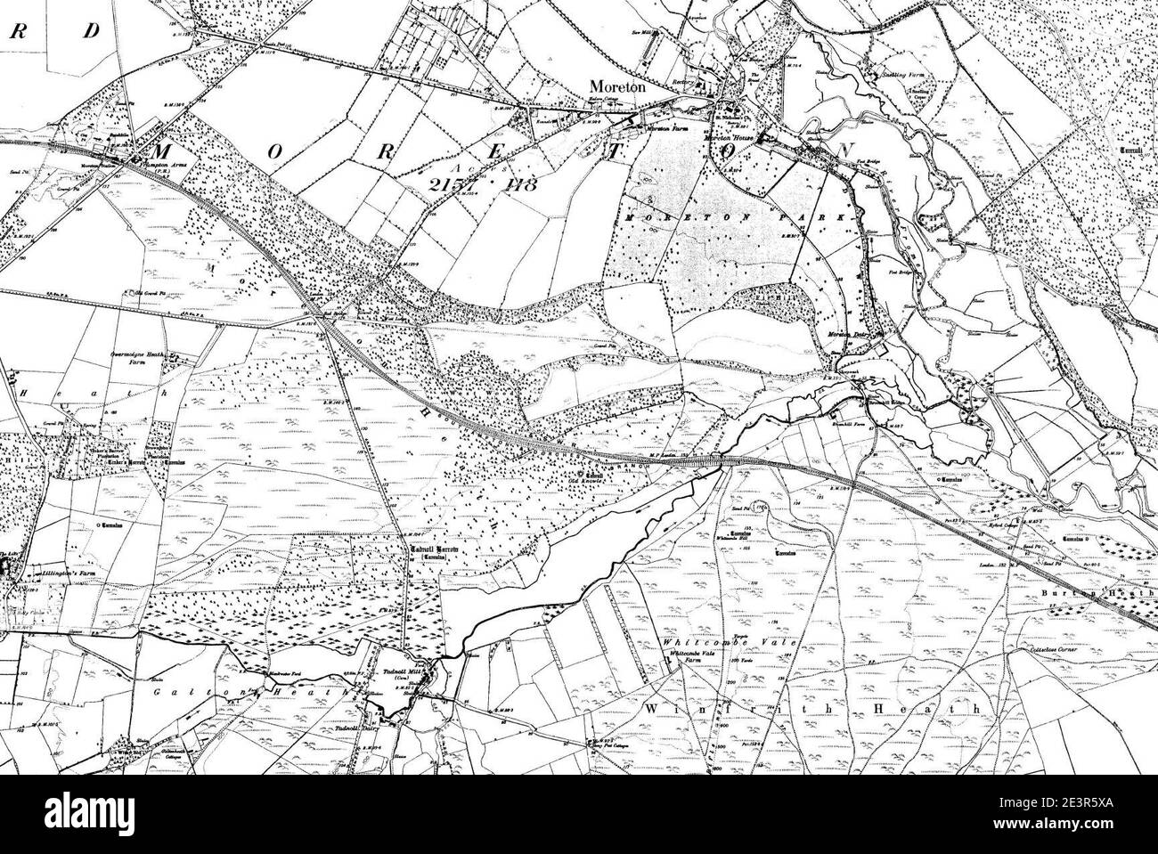 Map of Dorset OS Map name 048-NE, Ordnance Survey, 1888-1892 Stock ...
