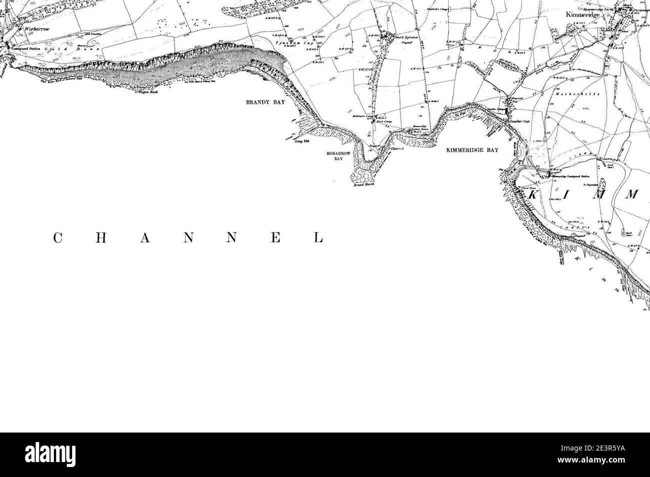 Map of Dorset OS Map name 055-SE, Ordnance Survey, 1888-1892 Stock ...