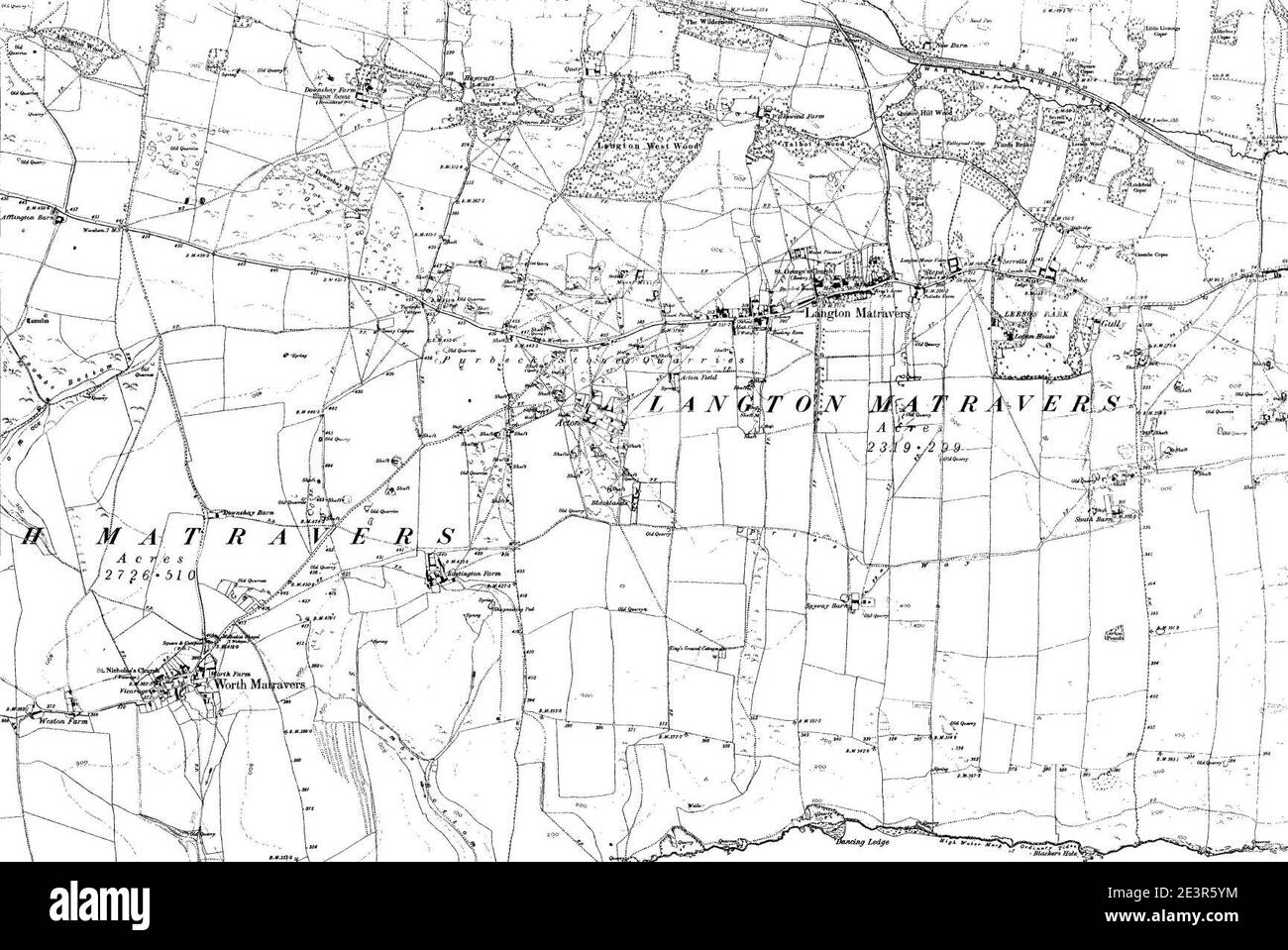 Map of Dorset OS Map name 056-SE, Ordnance Survey, 1888-1892 Stock ...