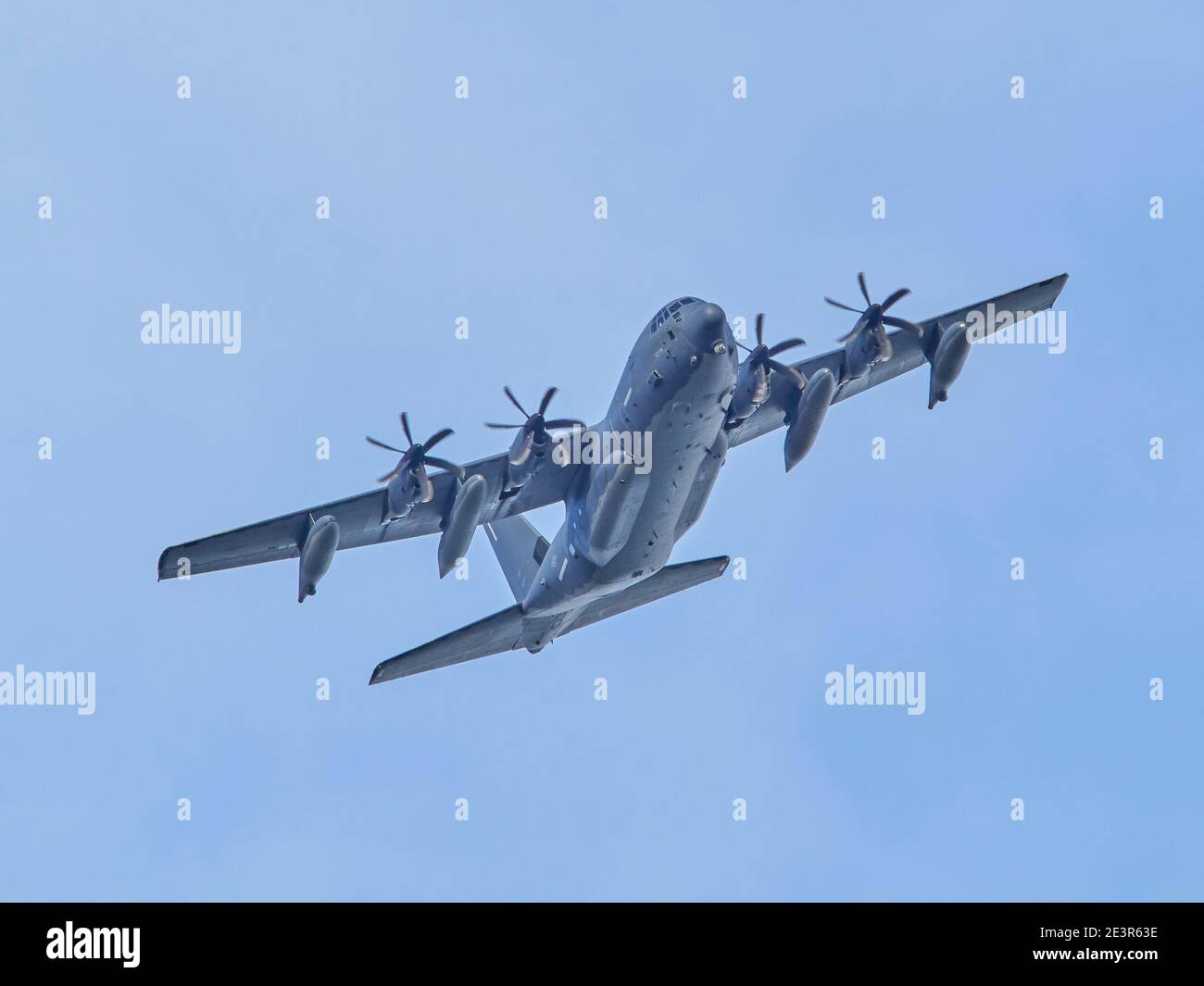 Lockheed MC-130J Commando II USAF training flight over Blakeney North ...