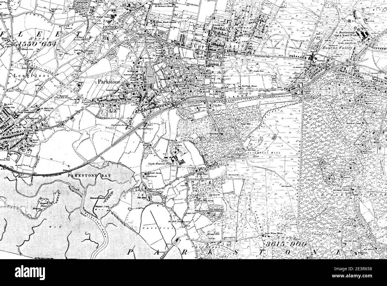 Map of Dorset OS Map name 044-SW, Ordnance Survey, 1888-1892 Stock ...