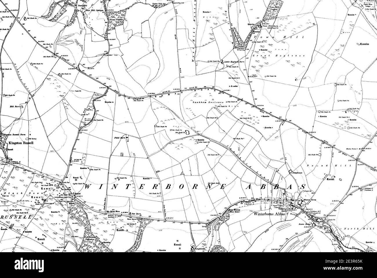 Map of Dorset OS Map name 039-SE, Ordnance Survey, 1888-1892 Stock ...