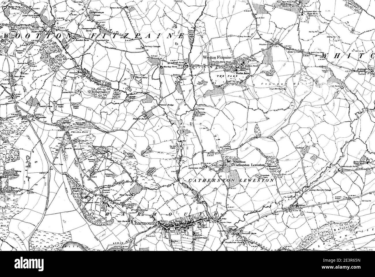 Map of Dorset OS Map name 037-NW, Ordnance Survey, 1888-1892 Stock ...