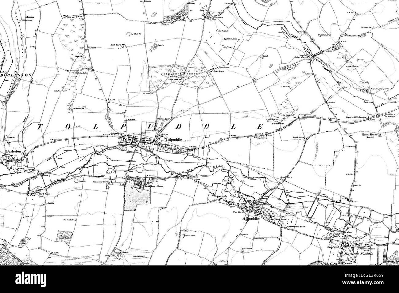 Map of Dorset OS Map name 041-NE, Ordnance Survey, 1888-1892 Stock ...