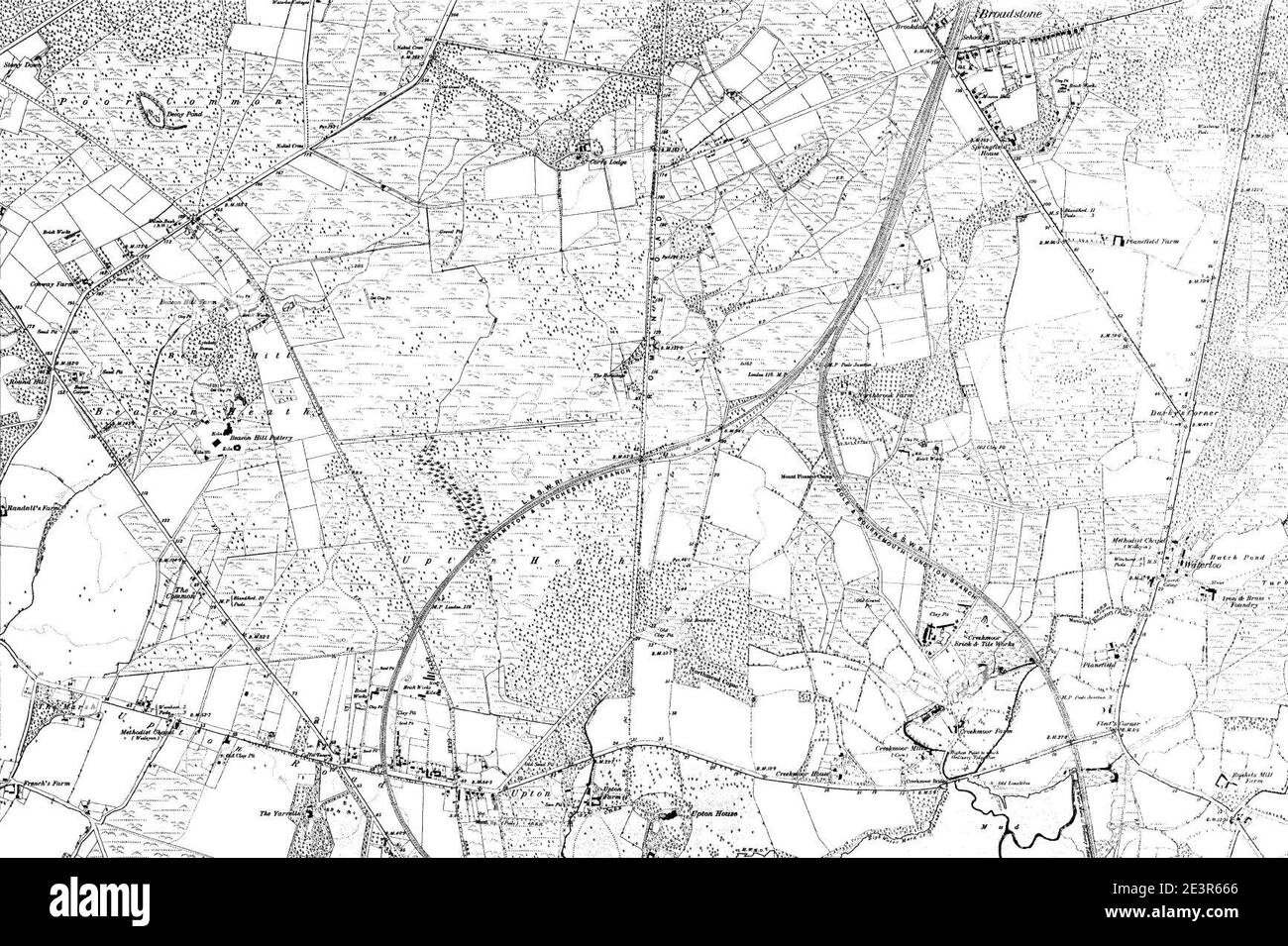 Map of Dorset OS Map name 043-NE, Ordnance Survey, 1888-1892 Stock ...