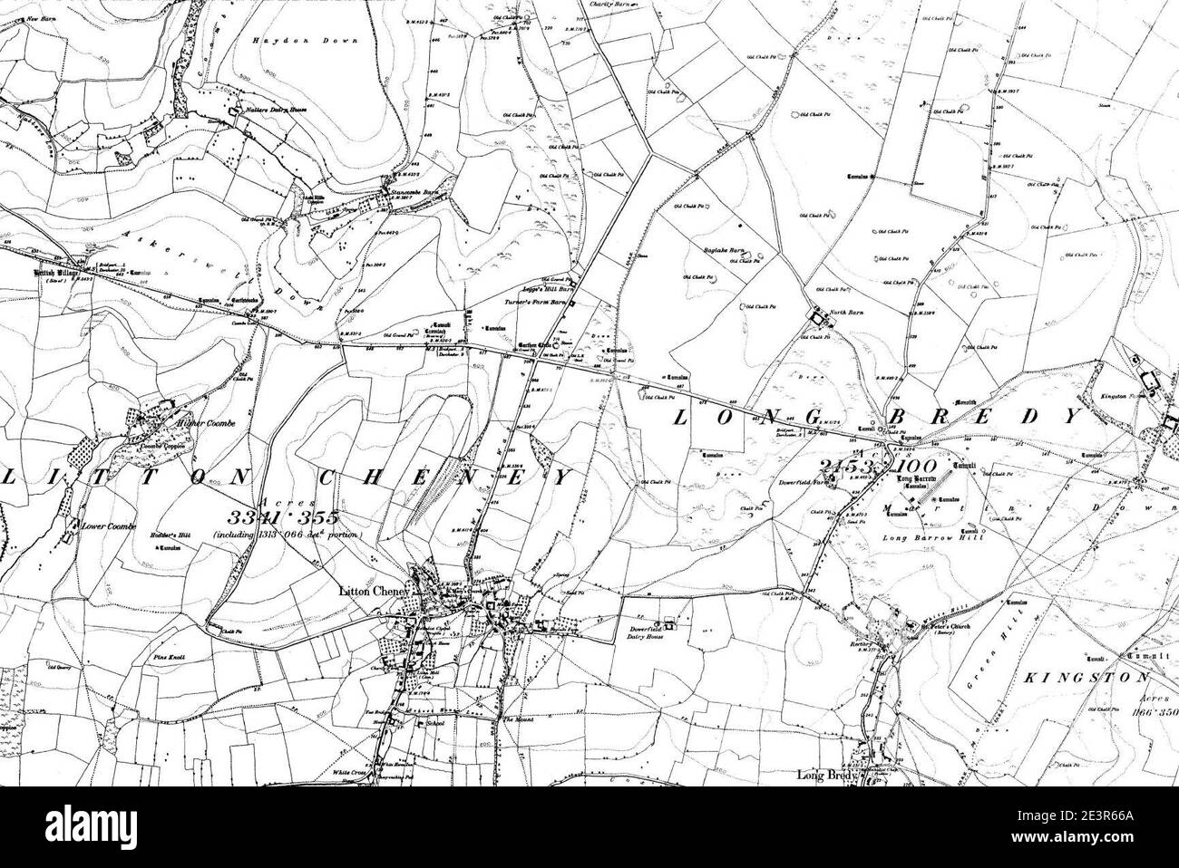 Map of Dorset OS Map name 039-SW, Ordnance Survey, 1888-1892 Stock ...