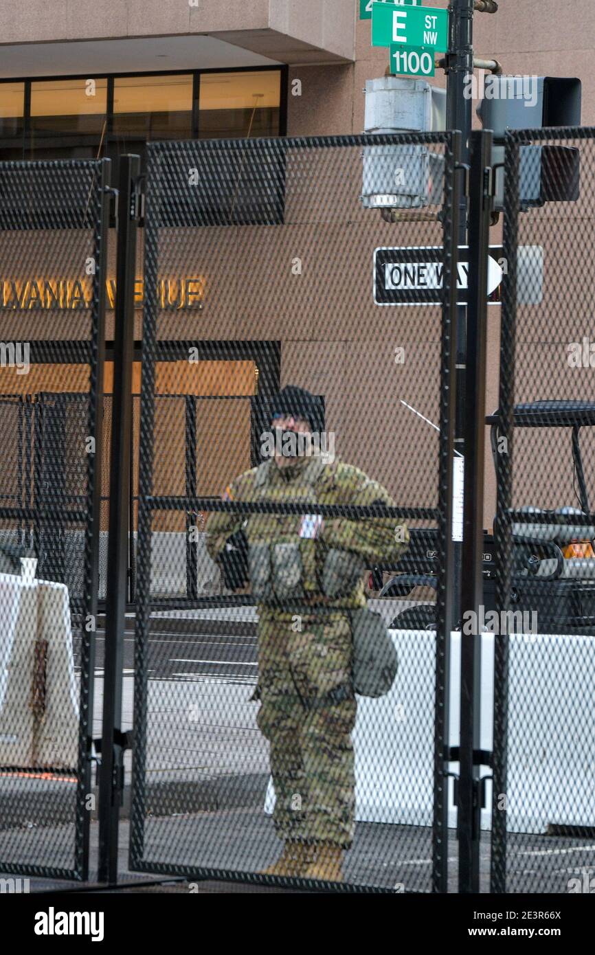 Washington DC - January 20: Inauguration Day security in Washington, DC ...