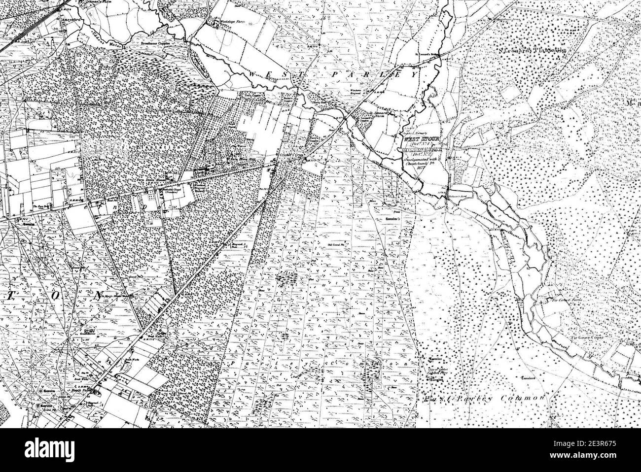 Map of Dorset OS Map name 035-NE, Ordnance Survey, 1888-1892 Stock ...