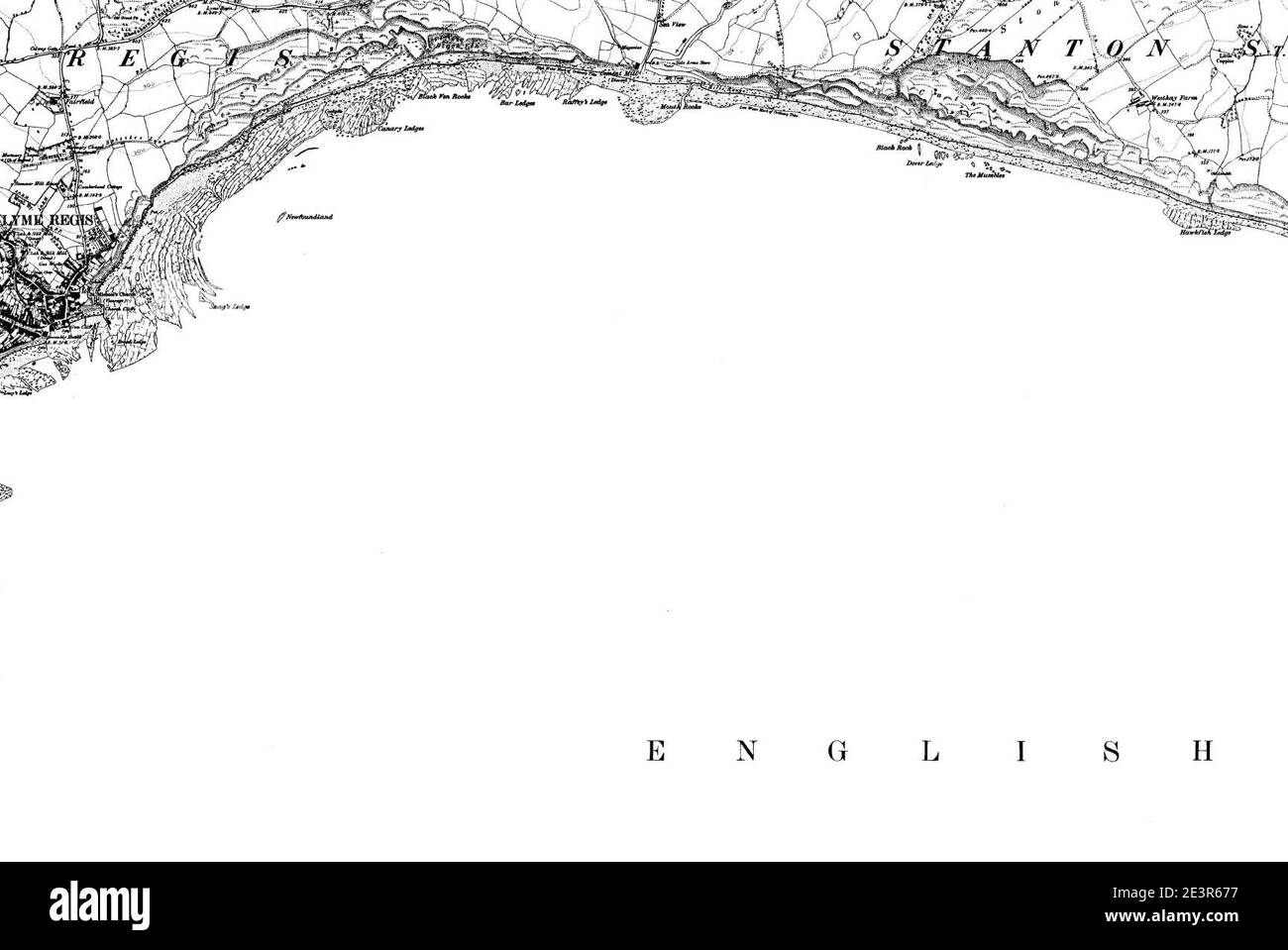 Map of Dorset OS Map name 037-SW, Ordnance Survey, 1888-1892 Stock ...