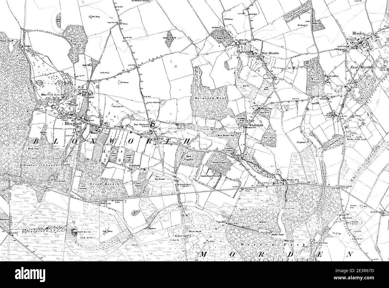 Map of Dorset OS Map name 042-NE, Ordnance Survey, 1888-1892 Stock ...