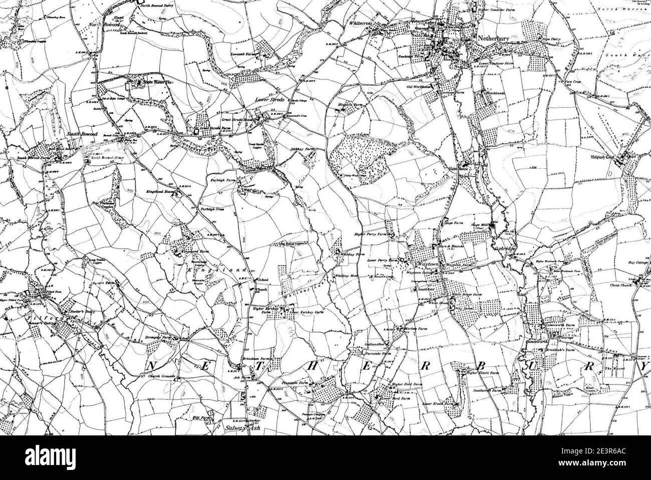 Map of Dorset OS Map name 029-SW, Ordnance Survey, 1888-1892 Stock ...