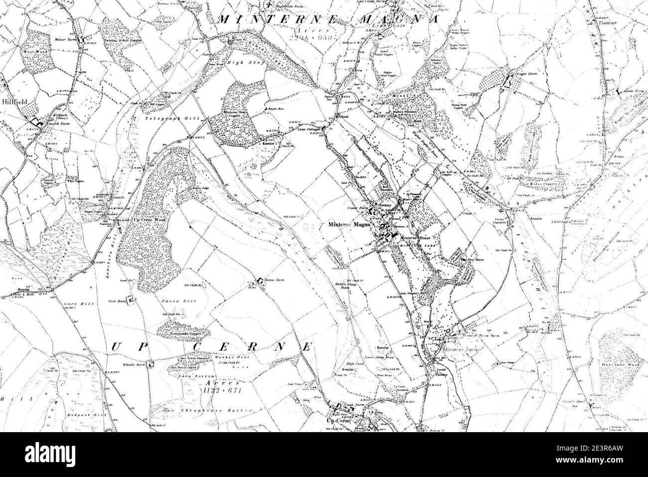 Map of Dorset OS Map name 022-SW, Ordnance Survey, 1888-1892 Stock ...