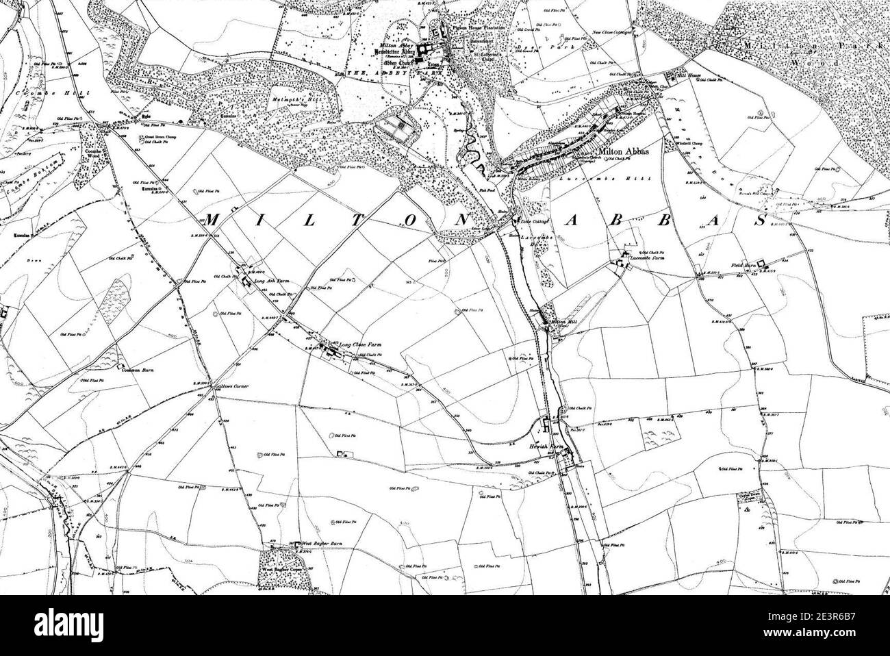 Map of Dorset OS Map name 032-NE, Ordnance Survey, 1888-1892 Stock ...