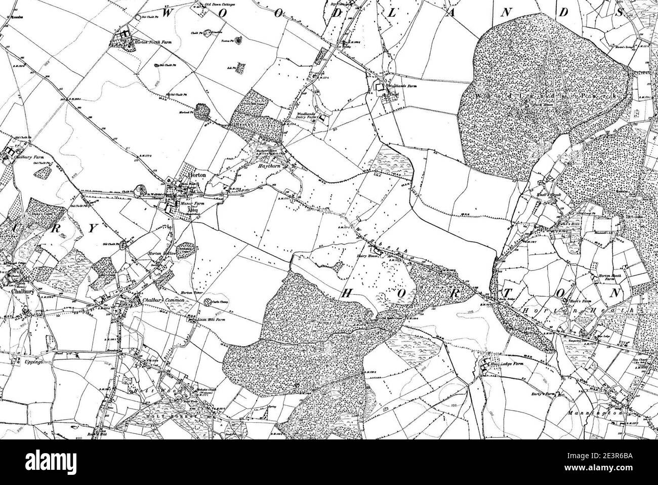 Map of Dorset OS Map name 026-NW, Ordnance Survey, 1888-1892 Stock ...