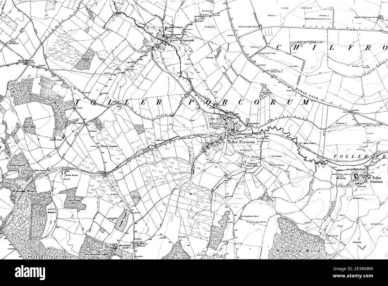 Map of Dorset OS Map name 030-SW, Ordnance Survey, 1888-1892 Stock ...