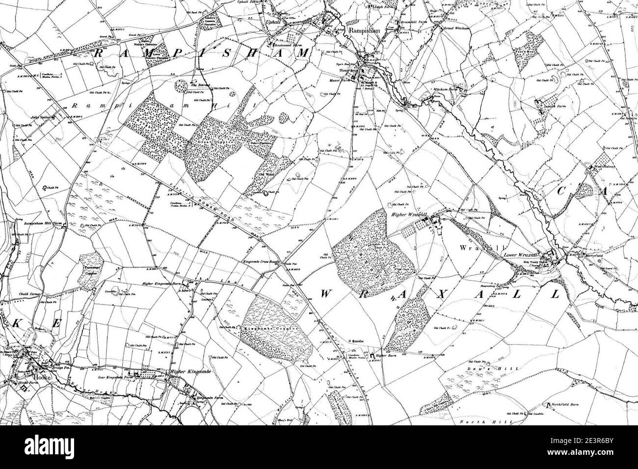 Map of Dorset OS Map name 030-NW, Ordnance Survey, 1888-1892 Stock ...