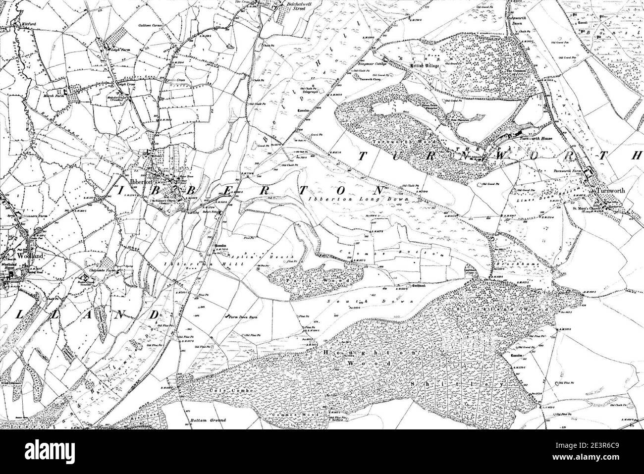 Map of Dorset OS Map name 023-NE, Ordnance Survey, 1888-1892 Stock ...