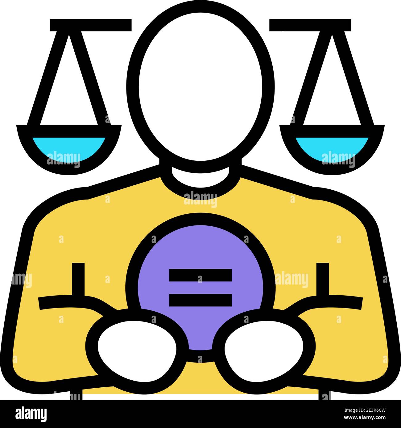 equality people value color icon vector illustration Stock Vector Image ...