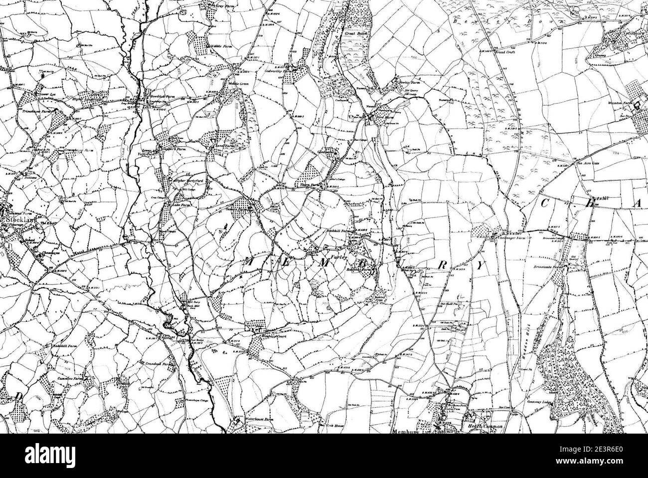 Map of Dorset OS Map name 018-SW, Ordnance Survey, 1888-1892 Stock ...