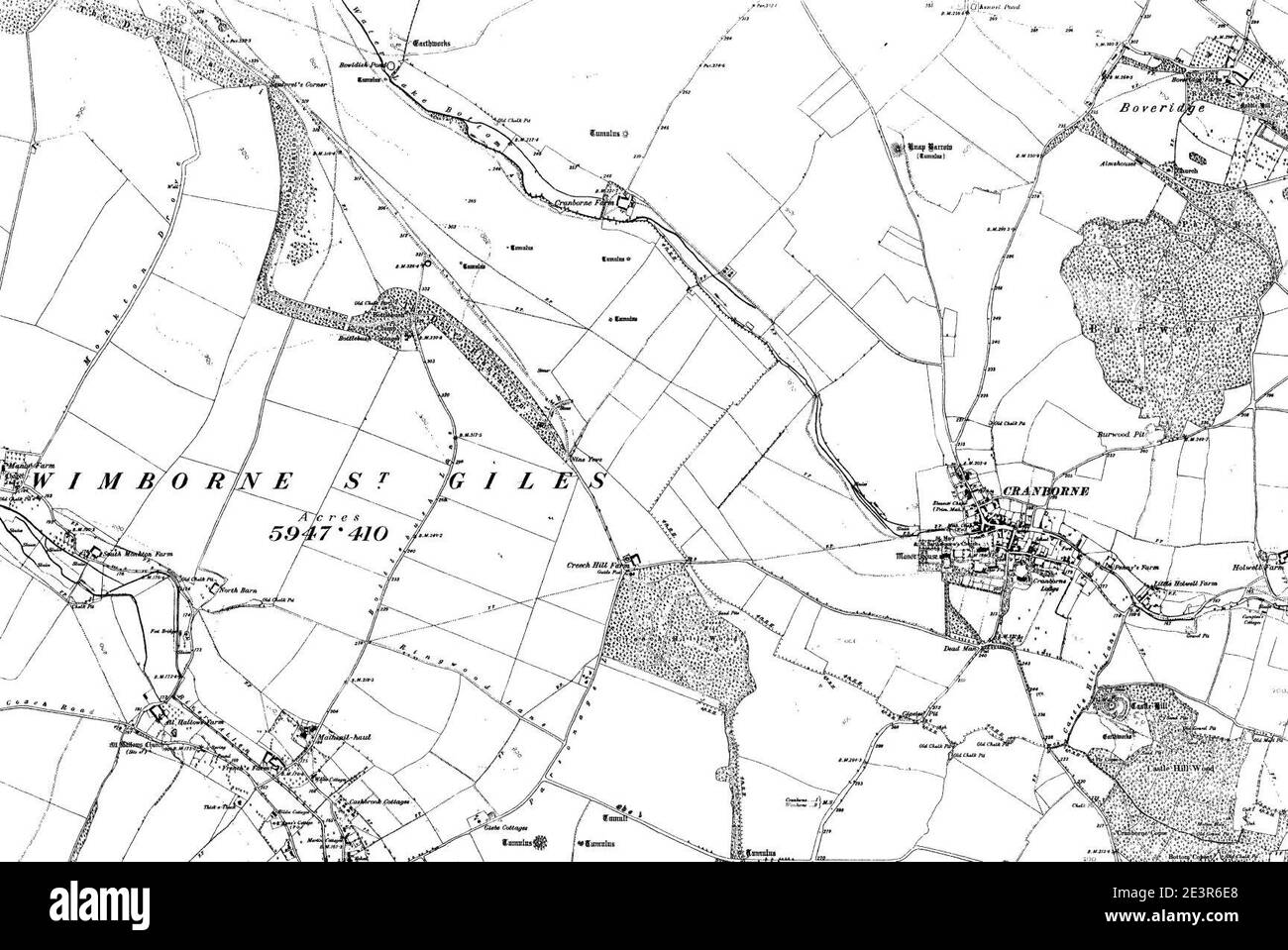Map of Dorset OS Map name 016-NW, Ordnance Survey, 1888-1892 Stock ...