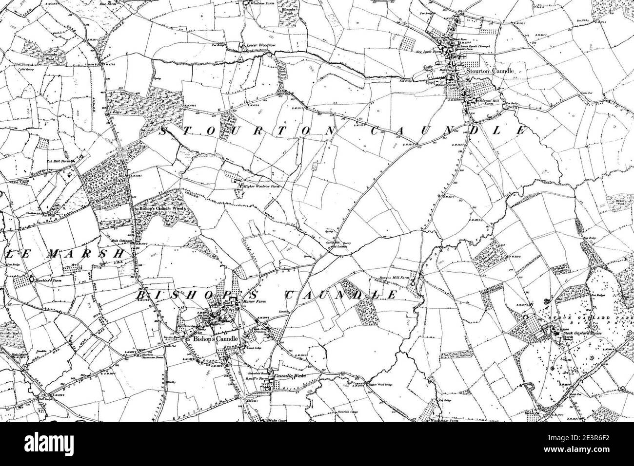 Map of Dorset OS Map name 012-NE, Ordnance Survey, 1888-1892 Stock ...