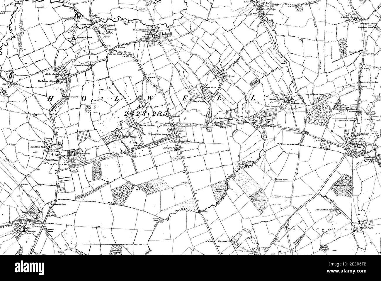 Map of Dorset OS Map name 012-SE, Ordnance Survey, 1888-1892 Stock ...