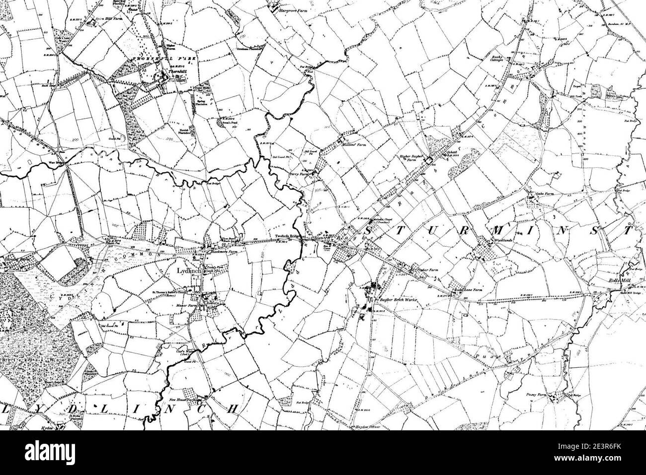 Map of Dorset OS Map name 013-NW, Ordnance Survey, 1888-1892 Stock ...