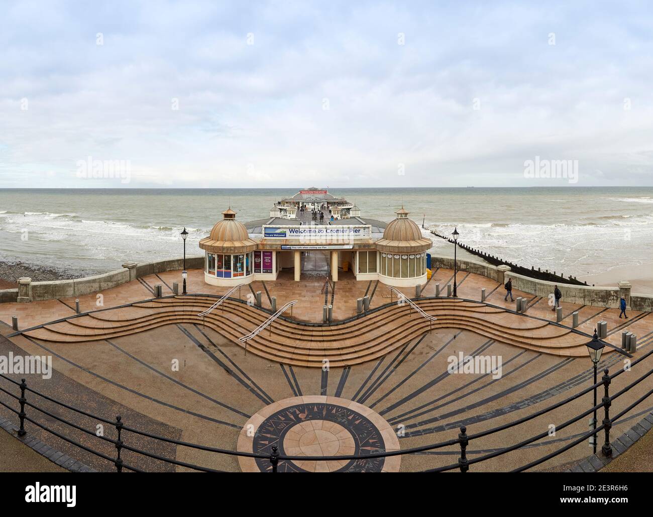 Cromer pier entrance North Norfolk UK Stock Photo - Alamy