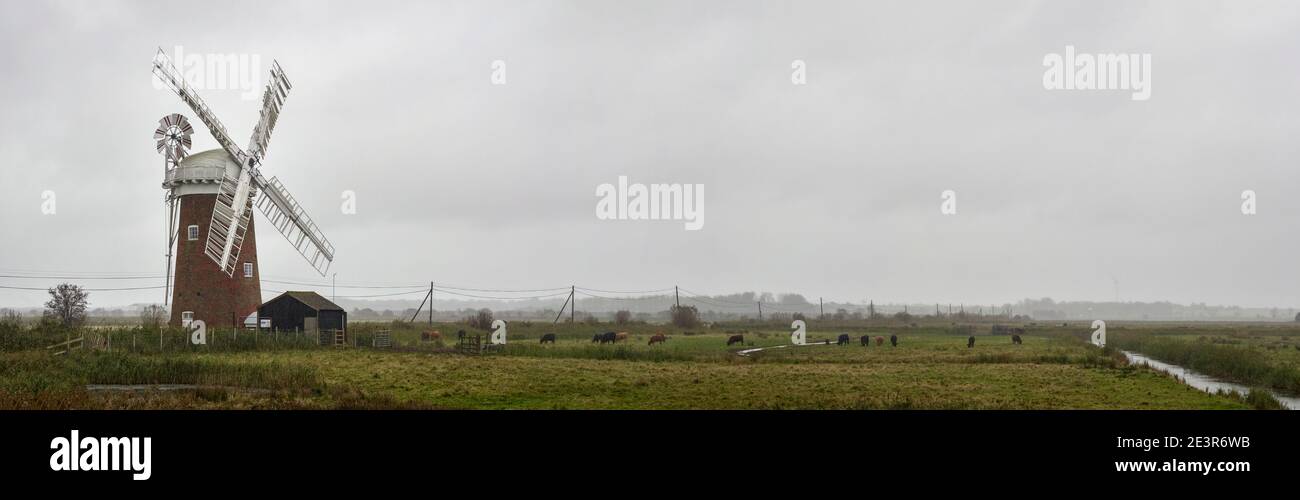 Horsey windpump or drainage windmill Norfolk UKl Stock Photo - Alamy