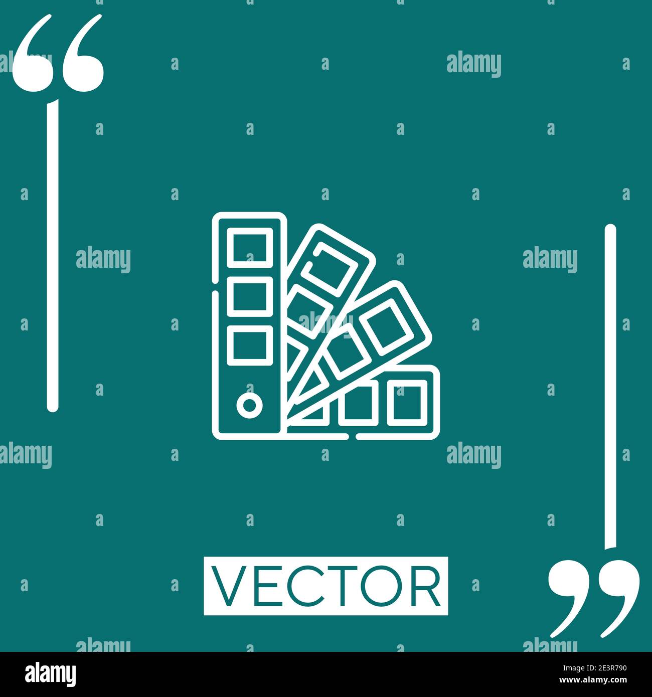 pantone vector icon Linear icon. Editable stroked line Stock Vector ...