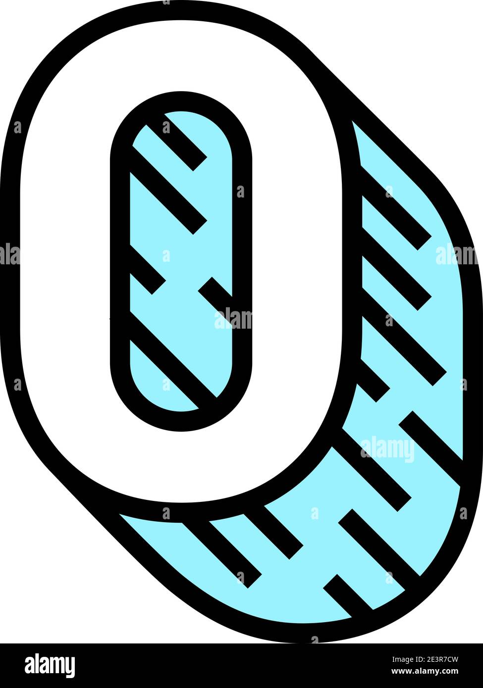 null number color icon vector illustration Stock Vector Image & Art - Alamy