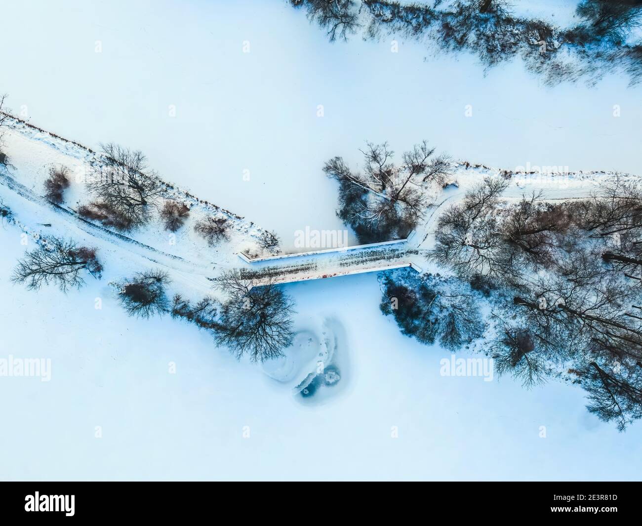 Snowscape from above hi-res stock photography and images - Alamy