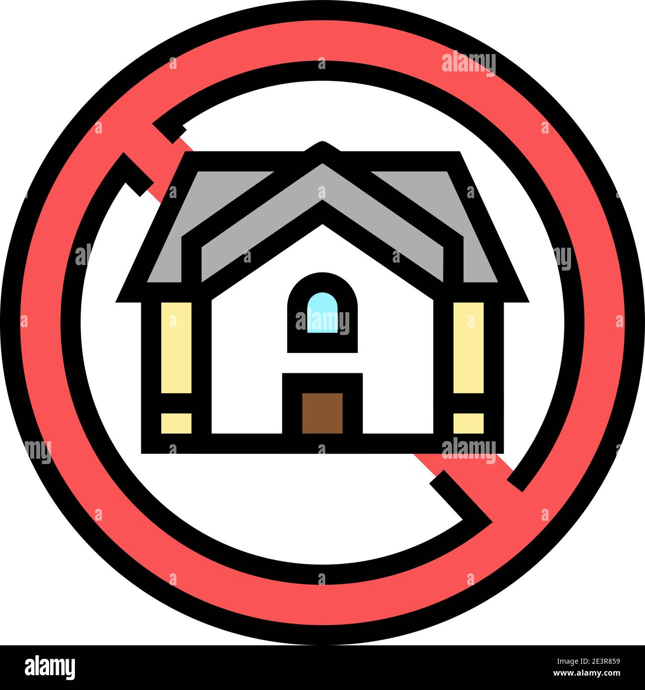 homeless poverty problem color icon vector illustration Stock Vector ...