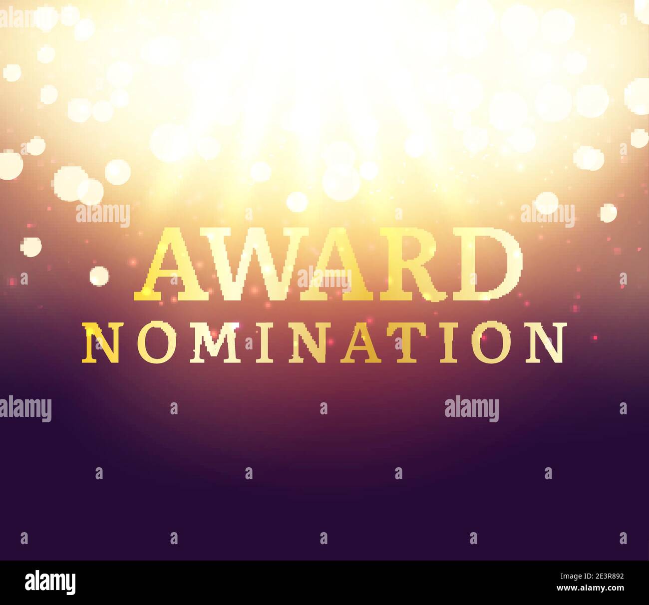 Award nomination background golden film movie vector logo ceremony ...