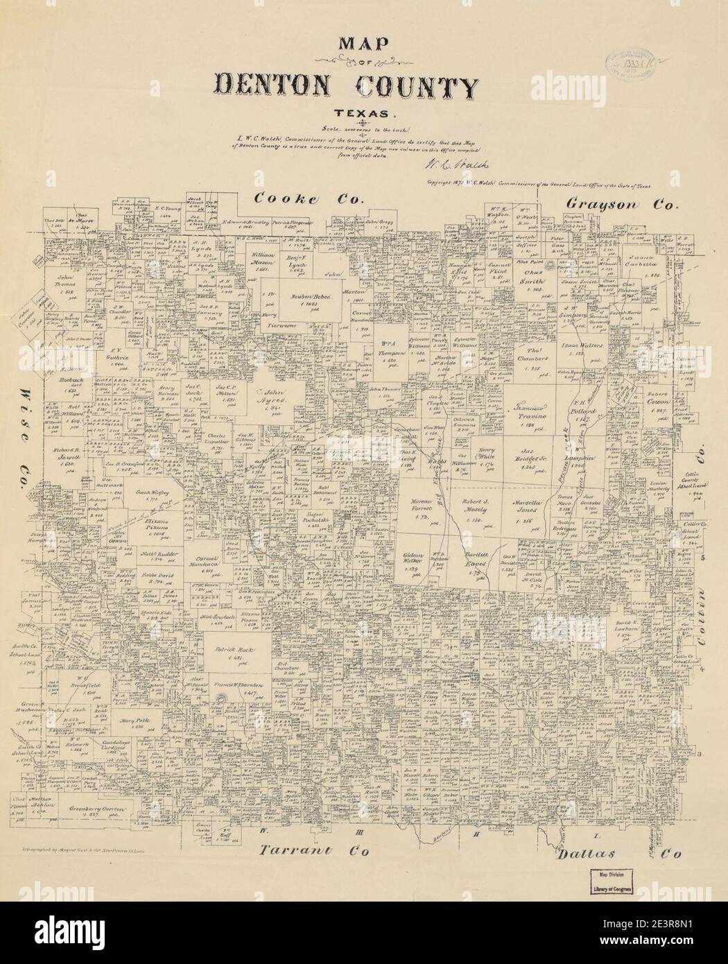 Denton texas map hi-res stock photography and images - Alamy