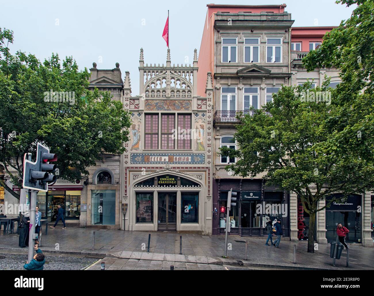 Portugal Oporto Porto Livraria Lello famous bookshop from outside Stock ...