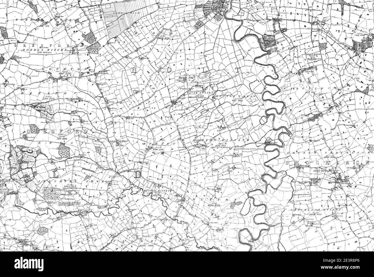 Denbighshire Map High Resolution Stock Photography and Images - Alamy