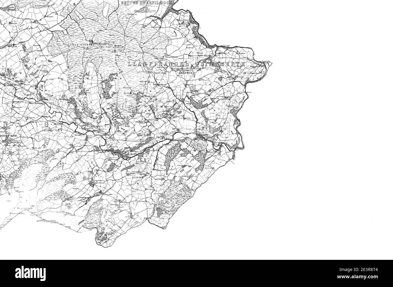 Denbighshire Map High Resolution Stock Photography and Images - Alamy