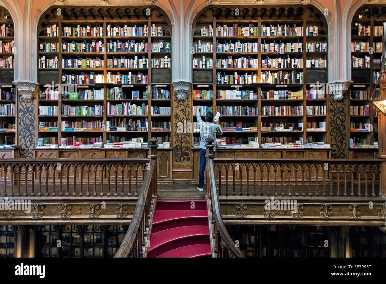 Interior of one of the most famous bookstores in the world - Livraria ...