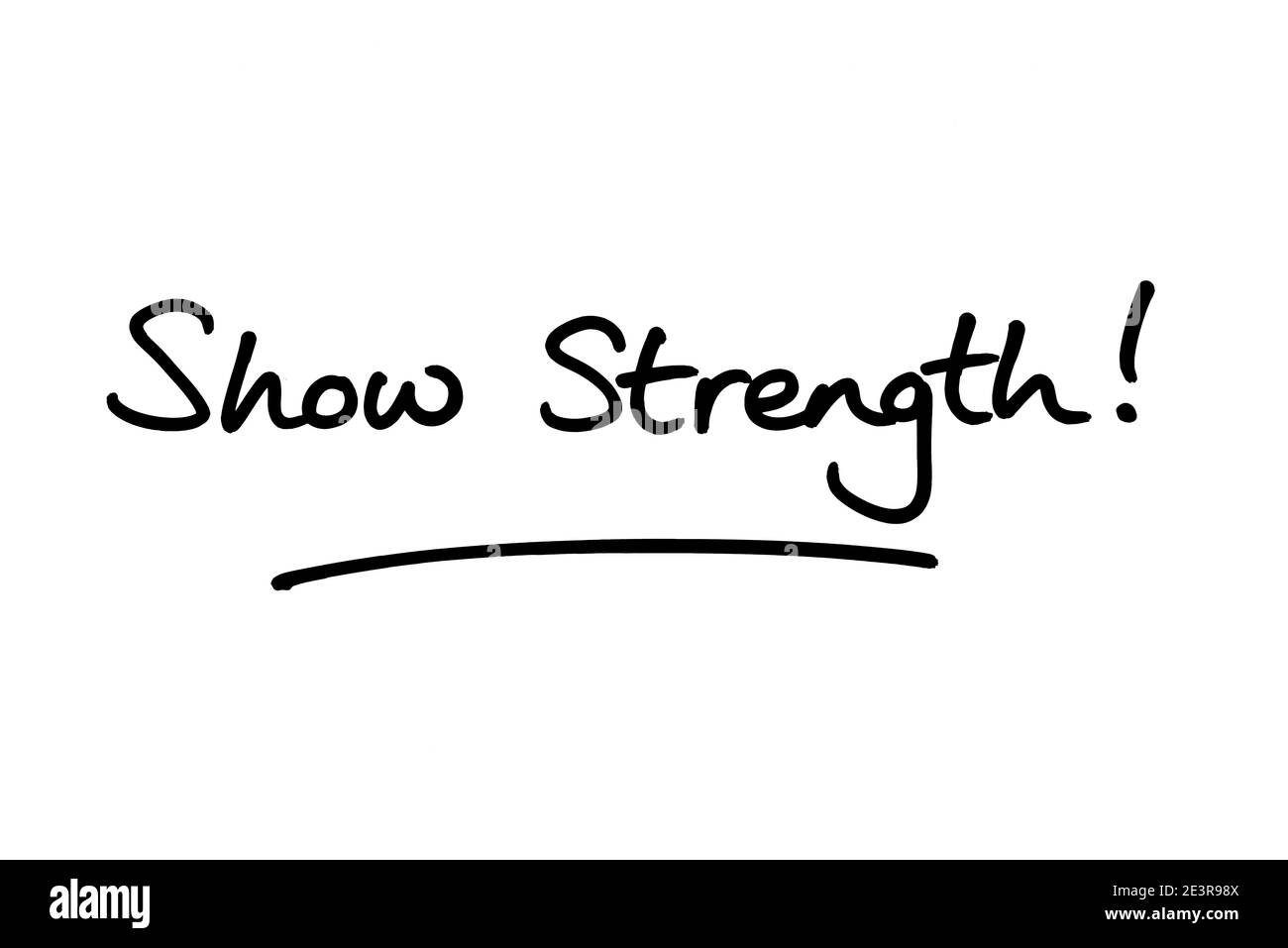 Message of strength Black and White Stock Photos & Images - Alamy