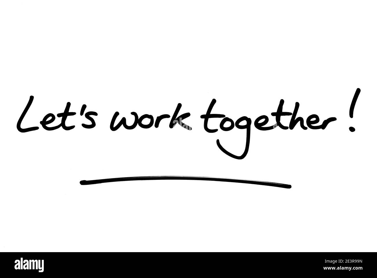 Lets work together hi-res stock photography and images - Alamy