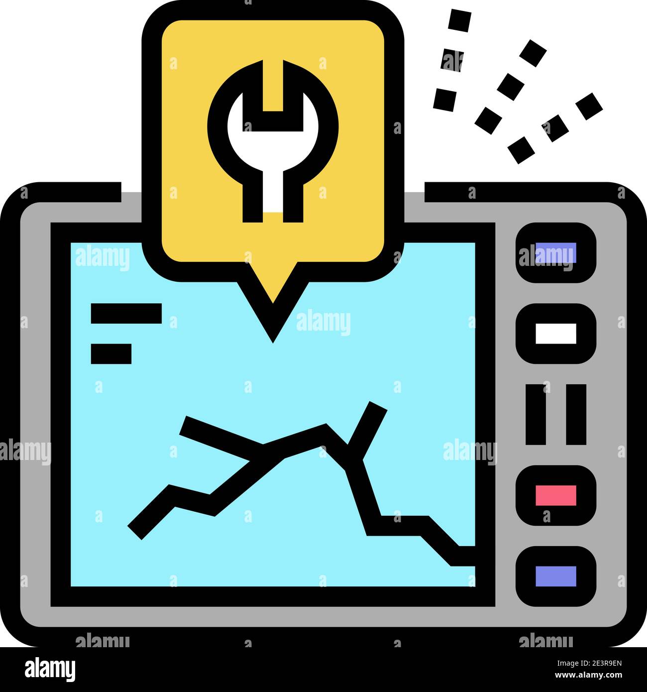 electronic gadget repair color icon vector illustration Stock Vector ...
