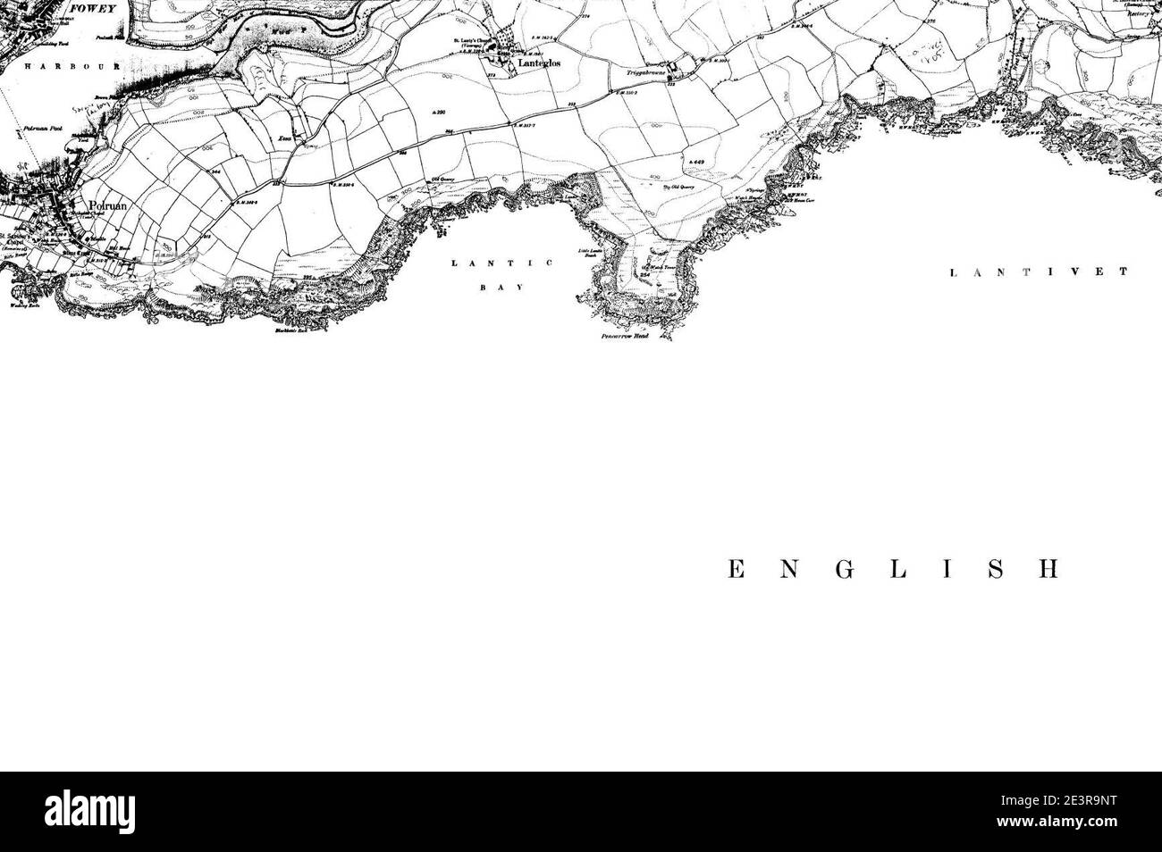 Map of Cornwall OS Map name 052-SW, Ordnance Survey, 1868-1896 Stock ...