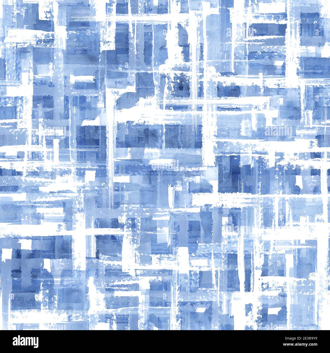 Abstract grunge cross geometric shapes contemporary art blue color ...